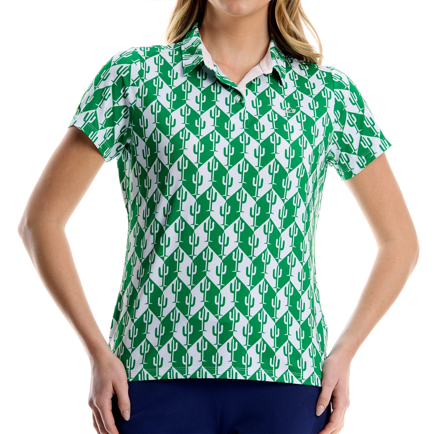 Women’s Cactus Chevron Polo – Good Good Golf