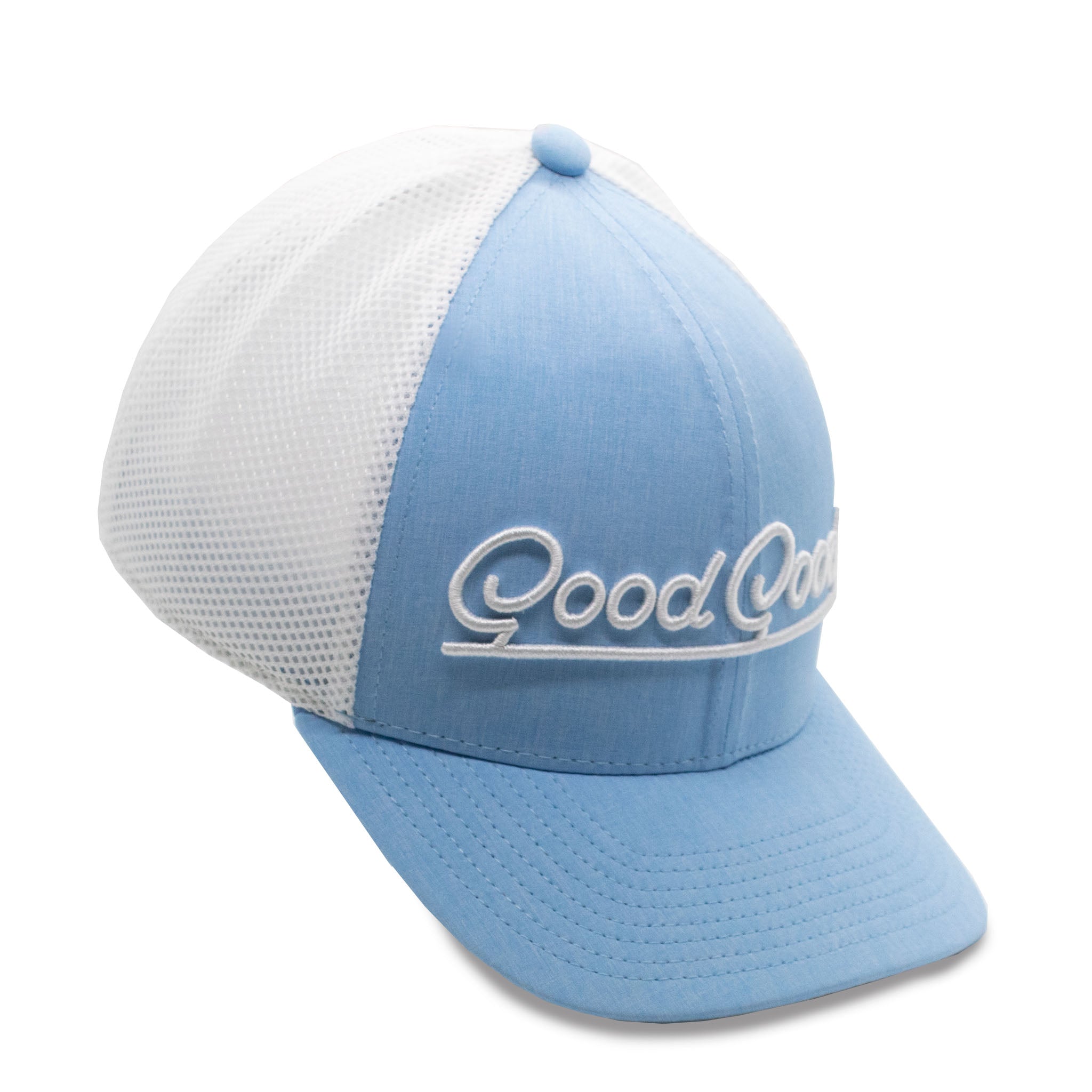 blue trucker cap