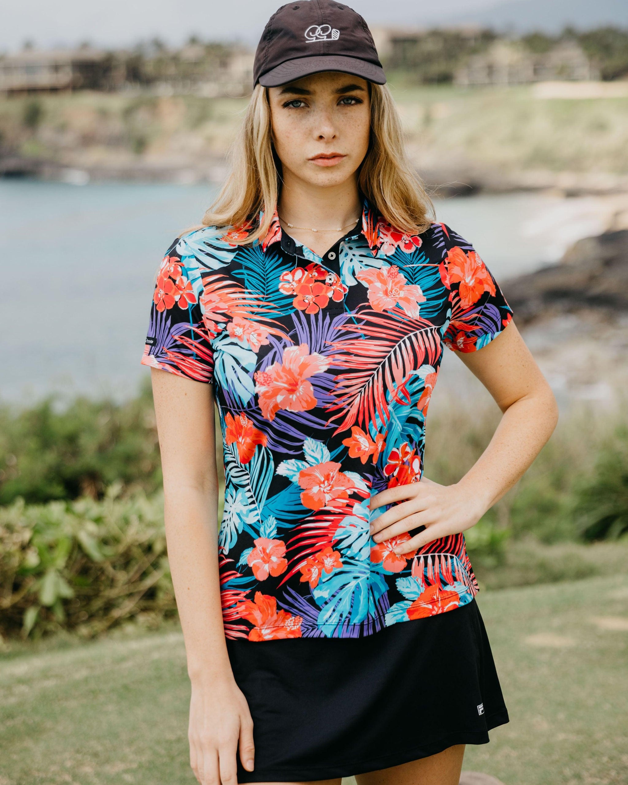 Women's Paradise Polo - Women Performance Golf Polo – Good Good Golf